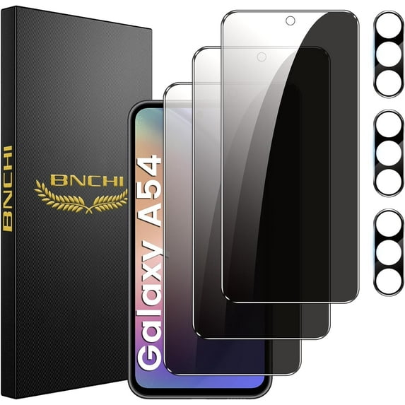 3+3 Pack for Samsung Galaxy S21 FE 5G Privacy Screen Protector with 3 ...