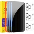 3+3 Pack for iPhone 17 Pro Privacy Screen Protector with Camera Lens ...
