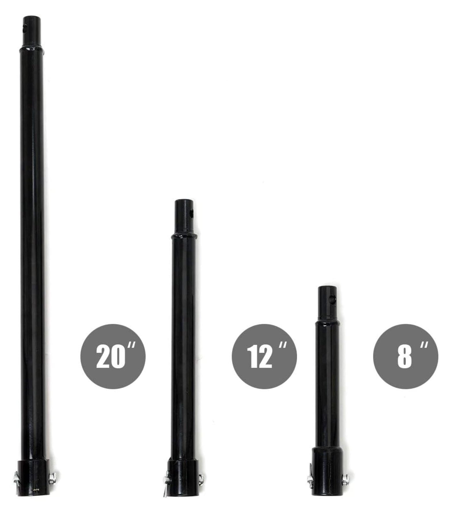 3 3 Pieces Auger Extension Drill Bits (8", 12", 20" Length) Extension ...