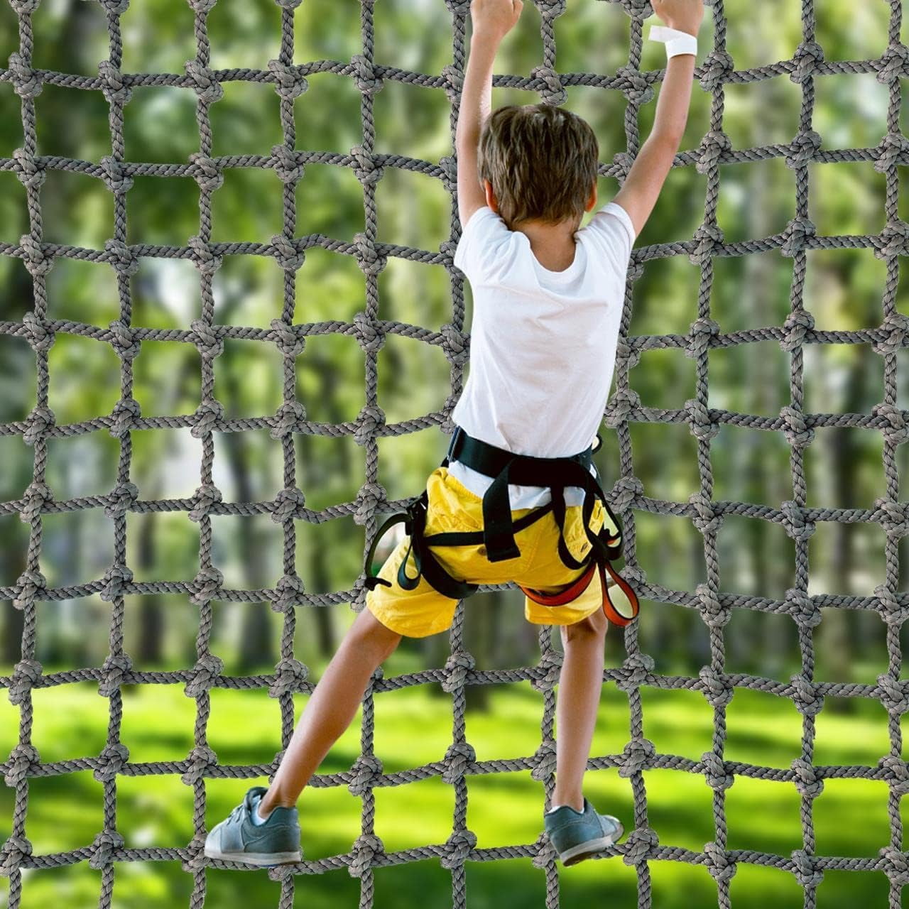 3.3' X 6.6' Nylon Playground Net, Heavy Duty Large Military Climbing ...