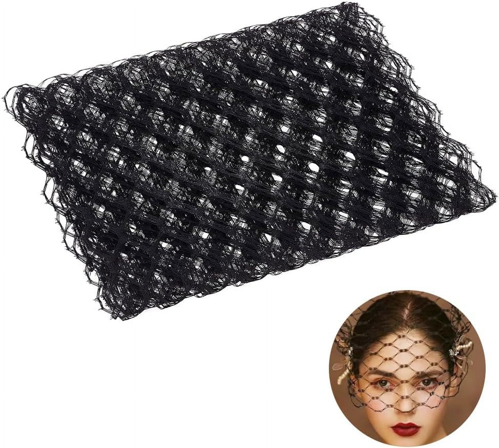 3.3 Yard Black Veil Neting Fabrics 9.5 Inch Wide Bridal Wedding Veil ...