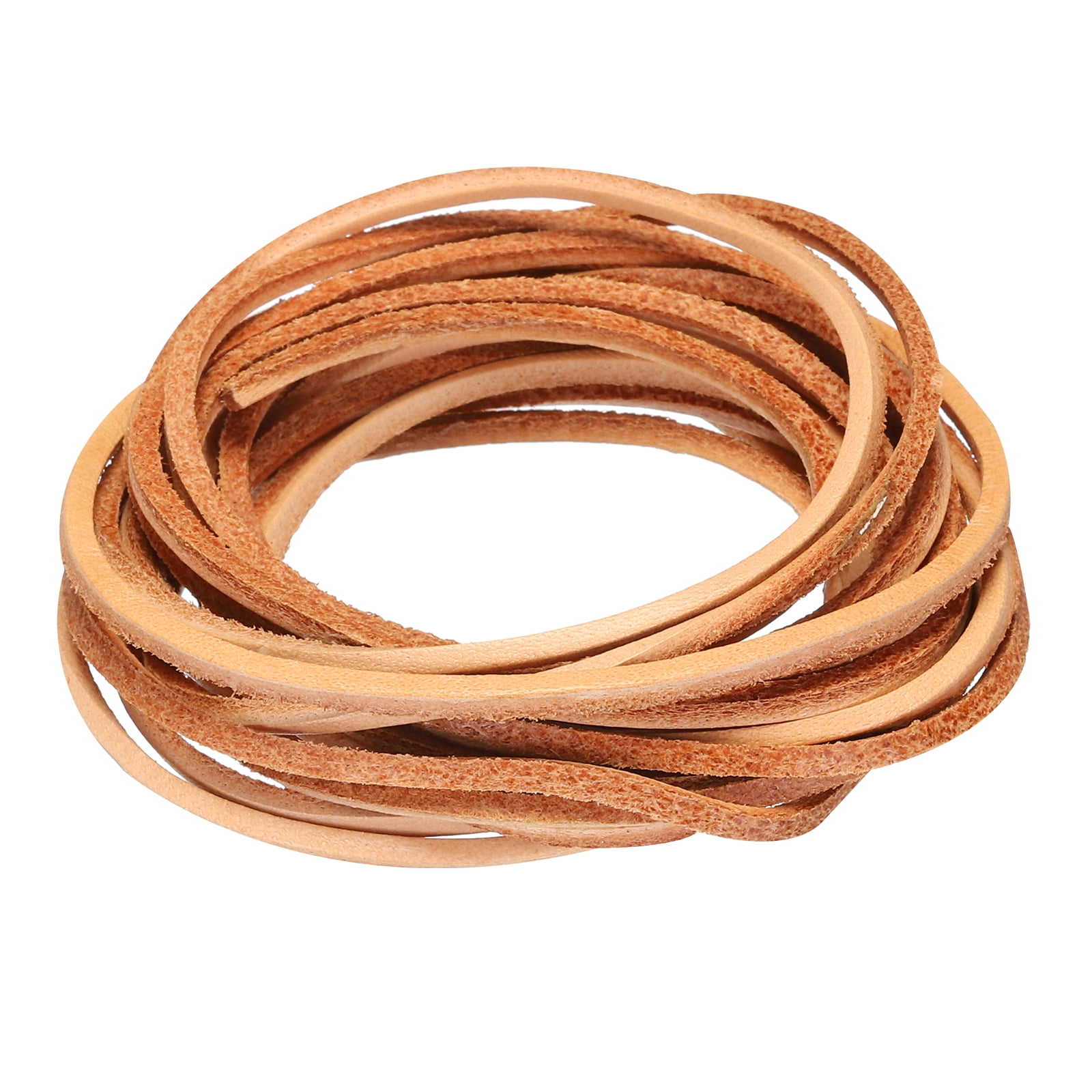 3.3 Yards 2mm Flat Leather Cord, Leather Lacing Strips for DIY Making ...