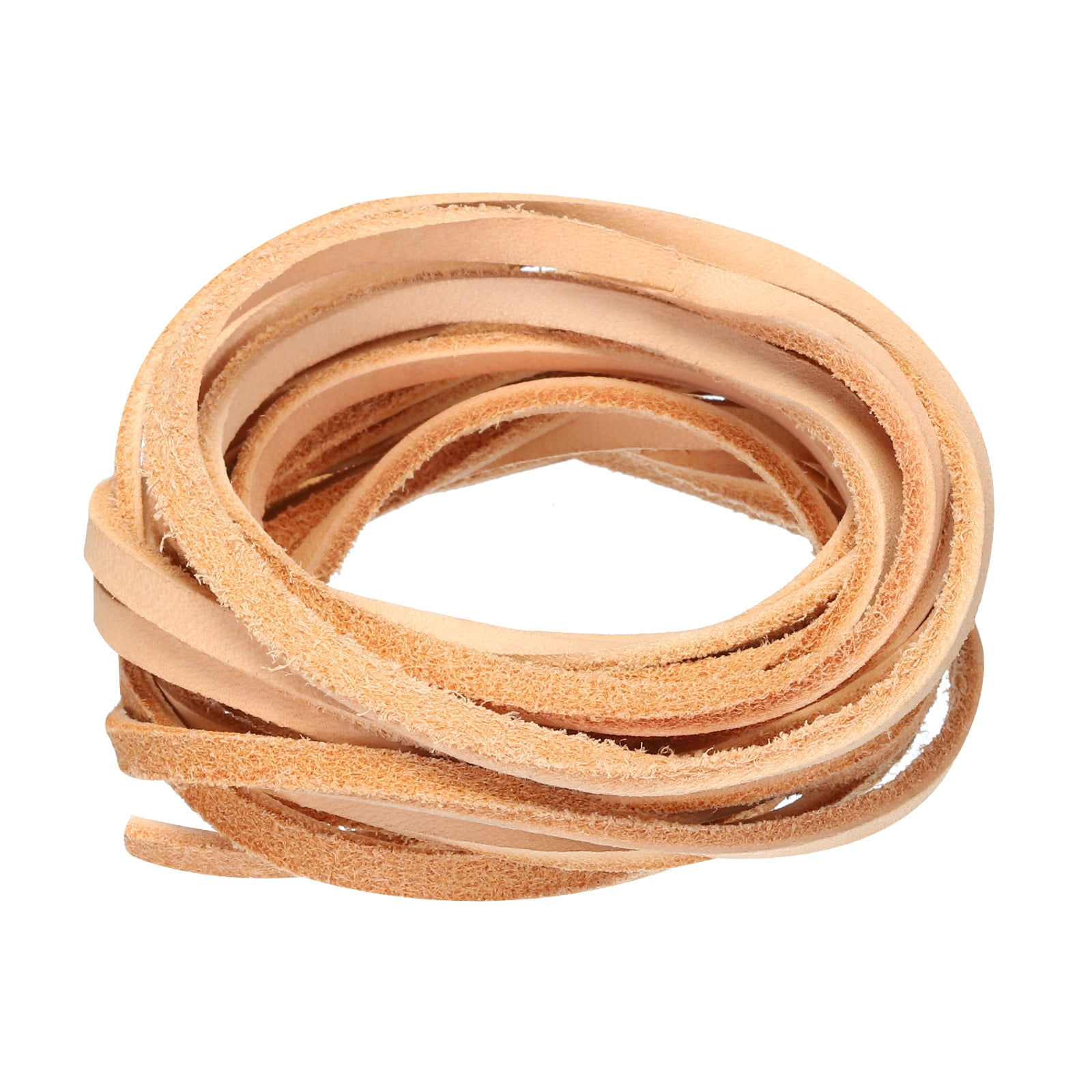 3.3 Yards 4mm Flat Leather Cord, Leather Lacing Strips for DIY Making ...