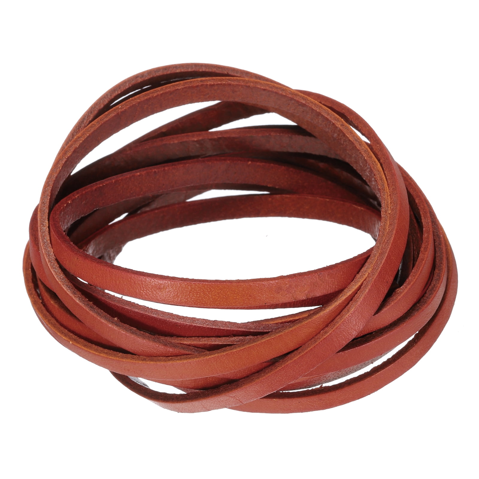 3.3 Yards 5mm Flat Leather Cord, Leather Lacing Strips for DIY Making ...