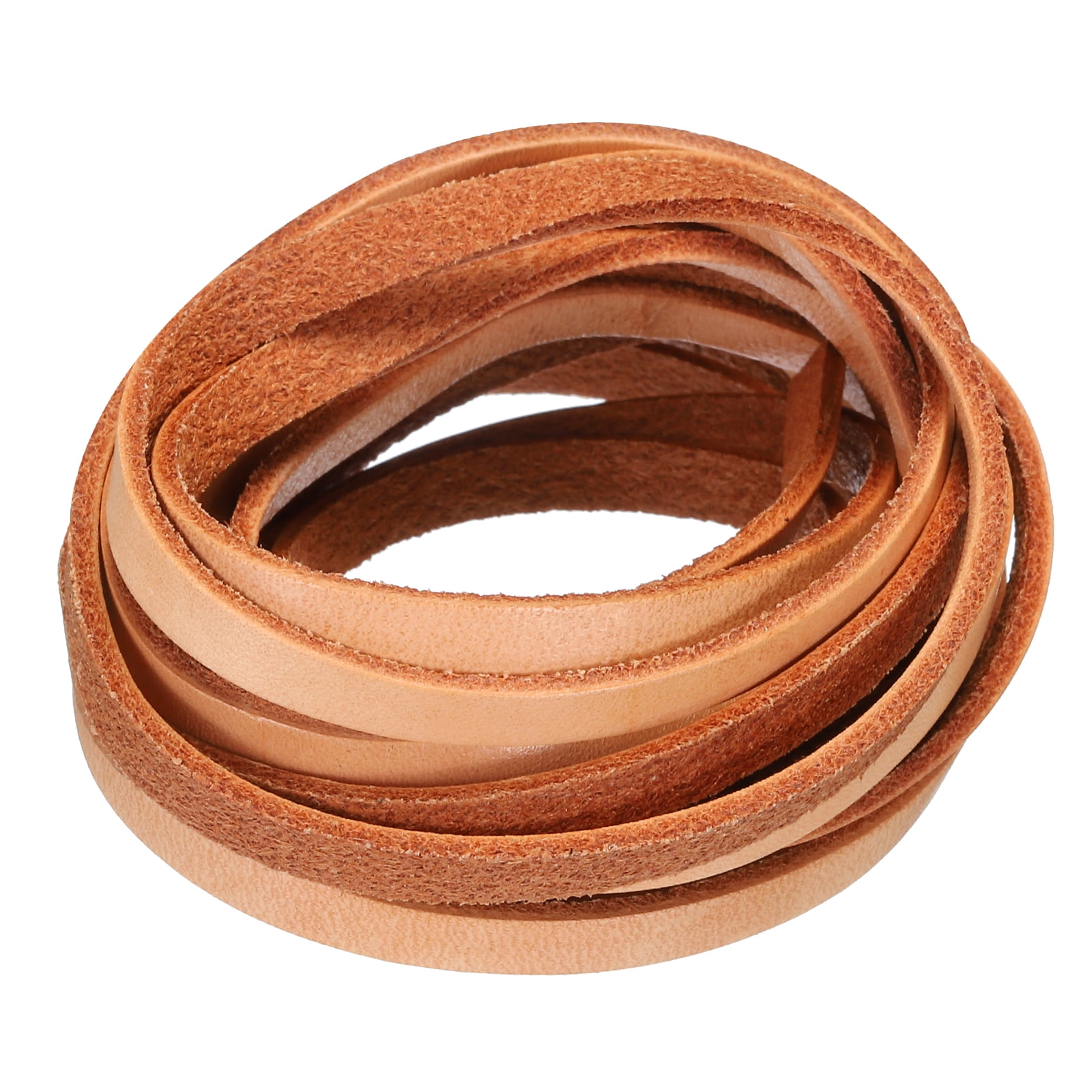 3.3 Yards 6mm Flat Leather Cord, Leather Lacing Strips for DIY Making ...