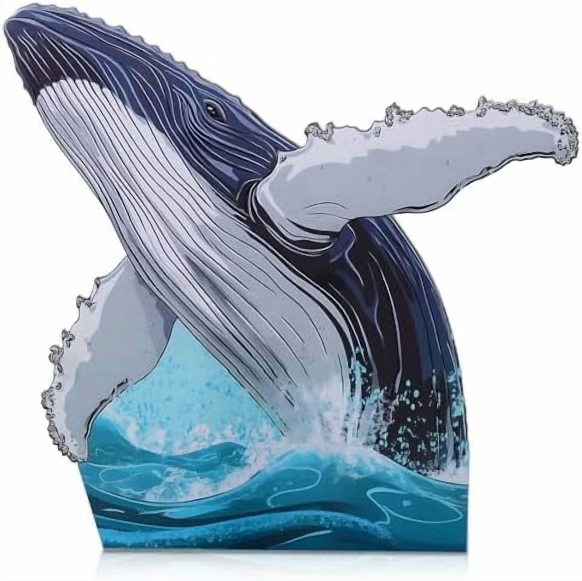 3.3 ft Great North VBS Whale Cardboard Cutout, 3D Jonah & Whale Photo ...
