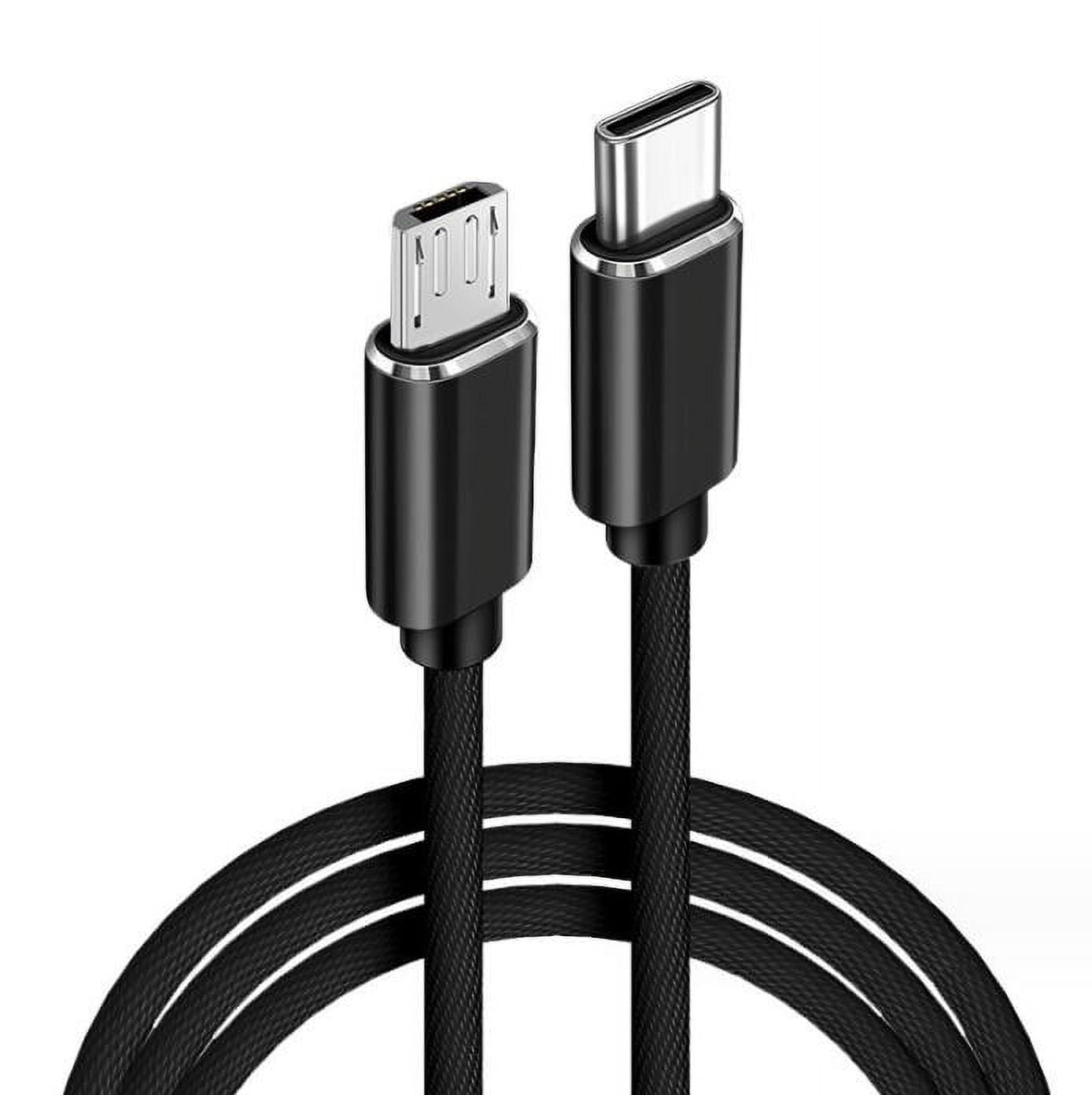 3.3 ft Micro USB to USB-C Braided Cable,Type-c Male to Micro usb 2.0 ...