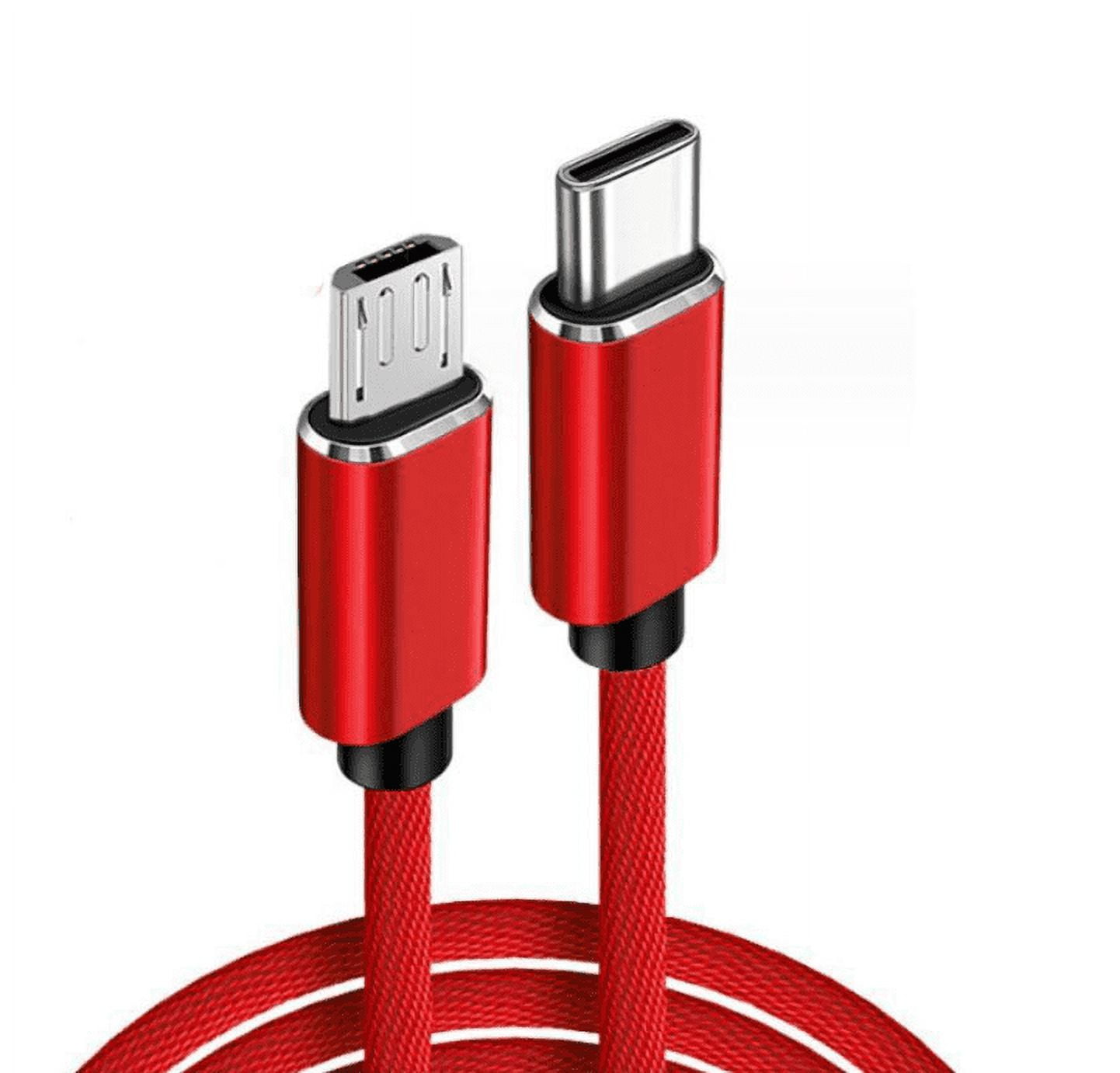 3.3 ft Micro USB to USB-C Braided Cable,Type-c Male to Micro usb Male ...