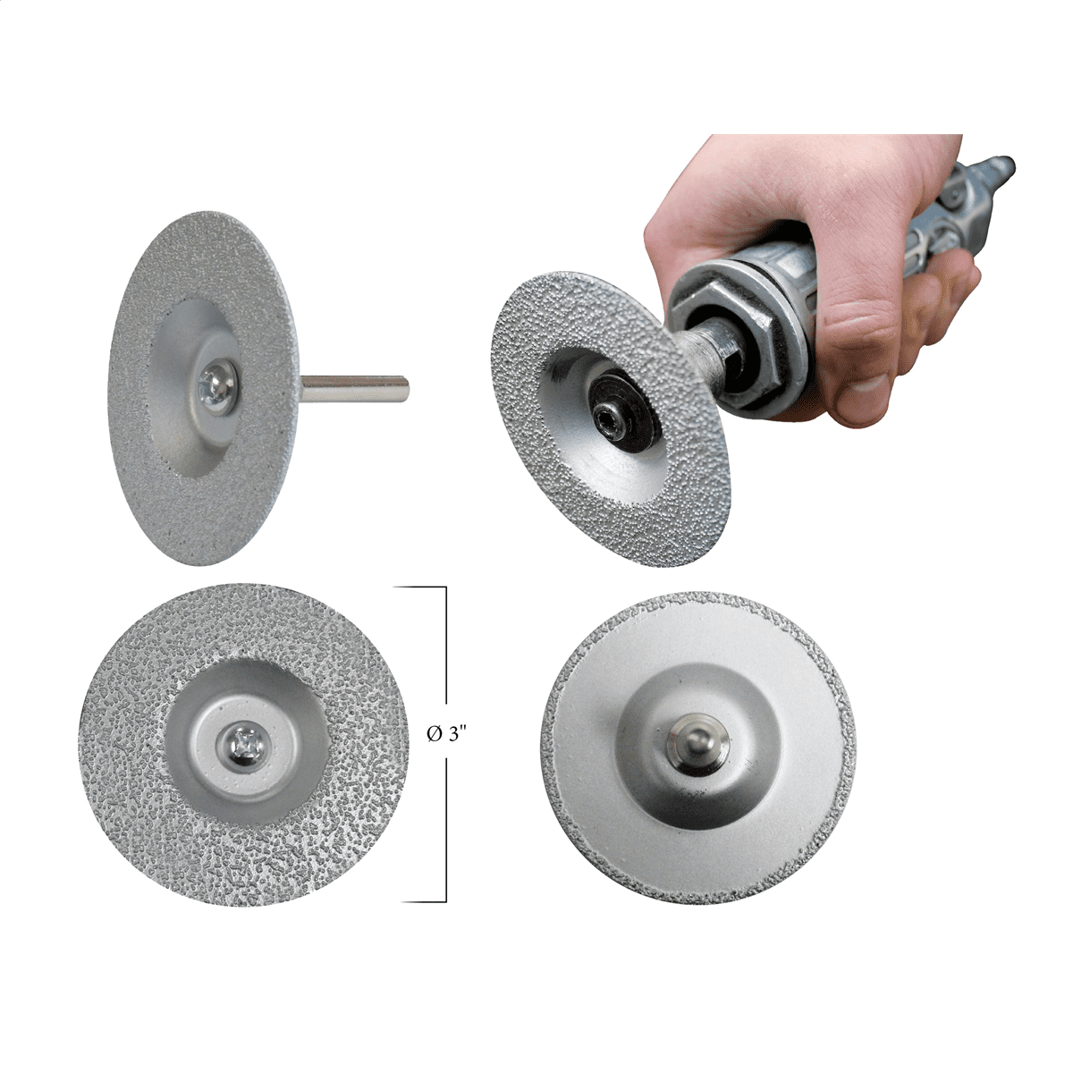 Innovative Products Of America 3" 3-in-1 Diamond Grinding Wheel ...