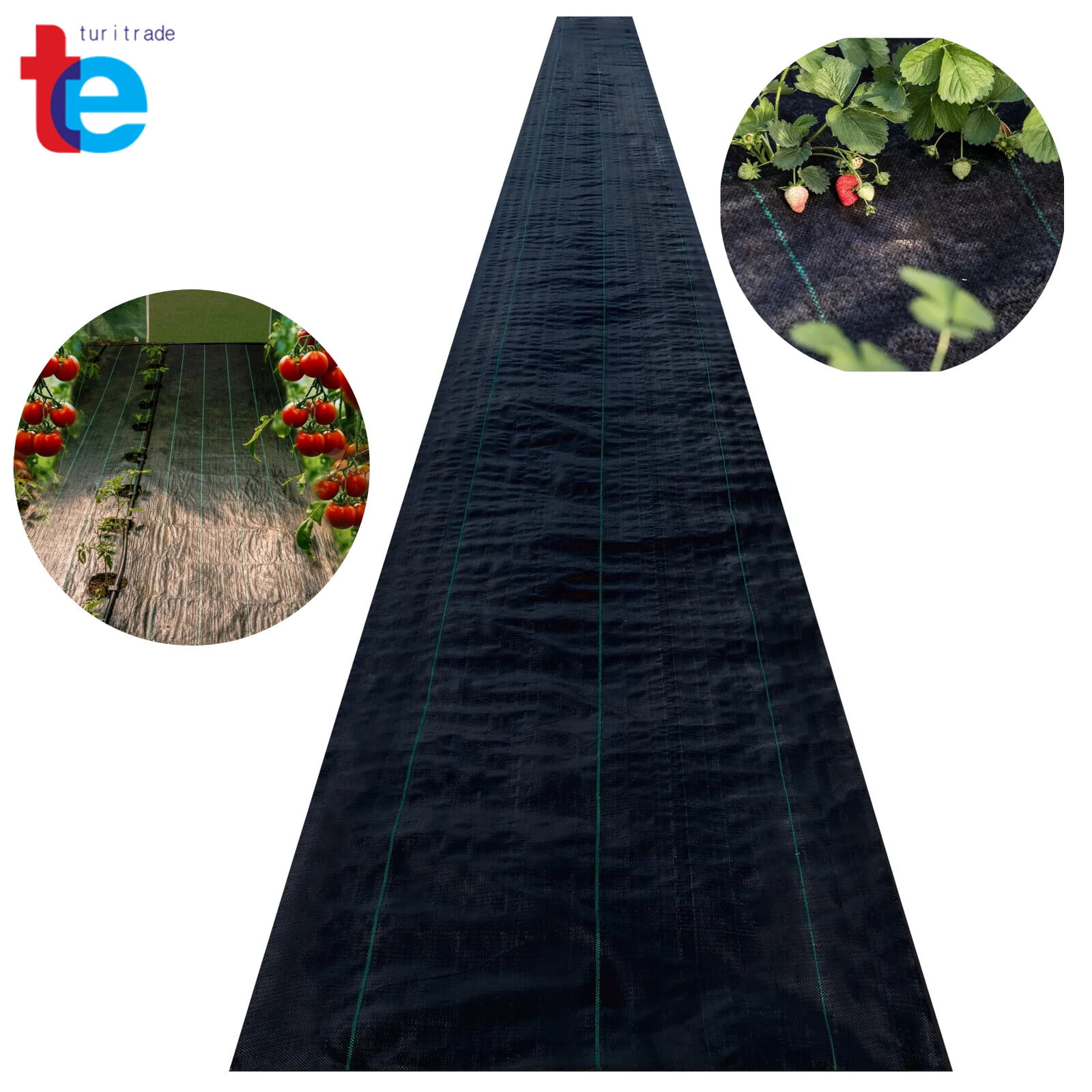 3×300FT Weed Cover Woven Ground Cover Landscape Fabric 3.2-Ounce Weed ...