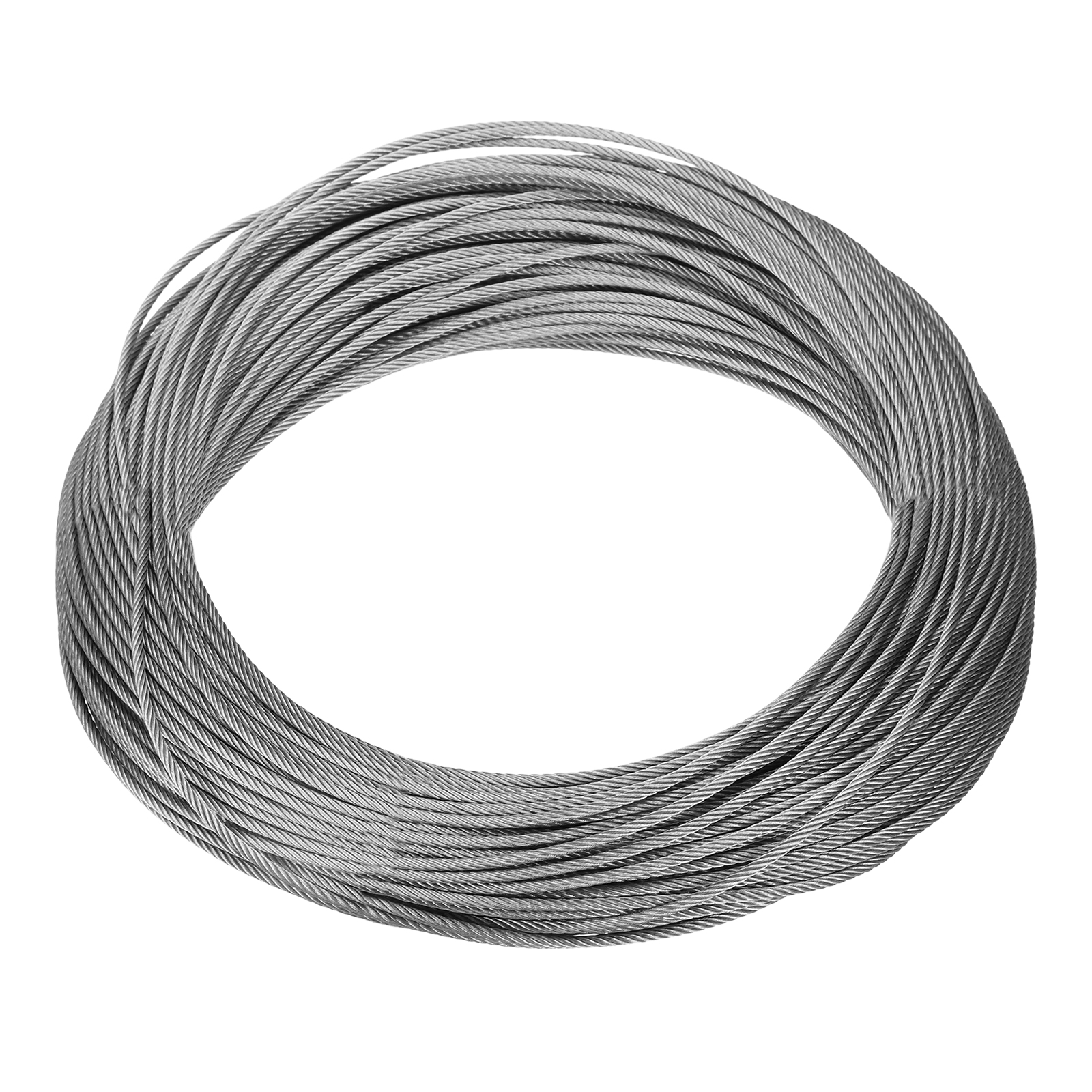 3/32" (2.5mm) 250ft (77m) 304 Stainless Steel Cable Wire Rope 7 x 19 ...