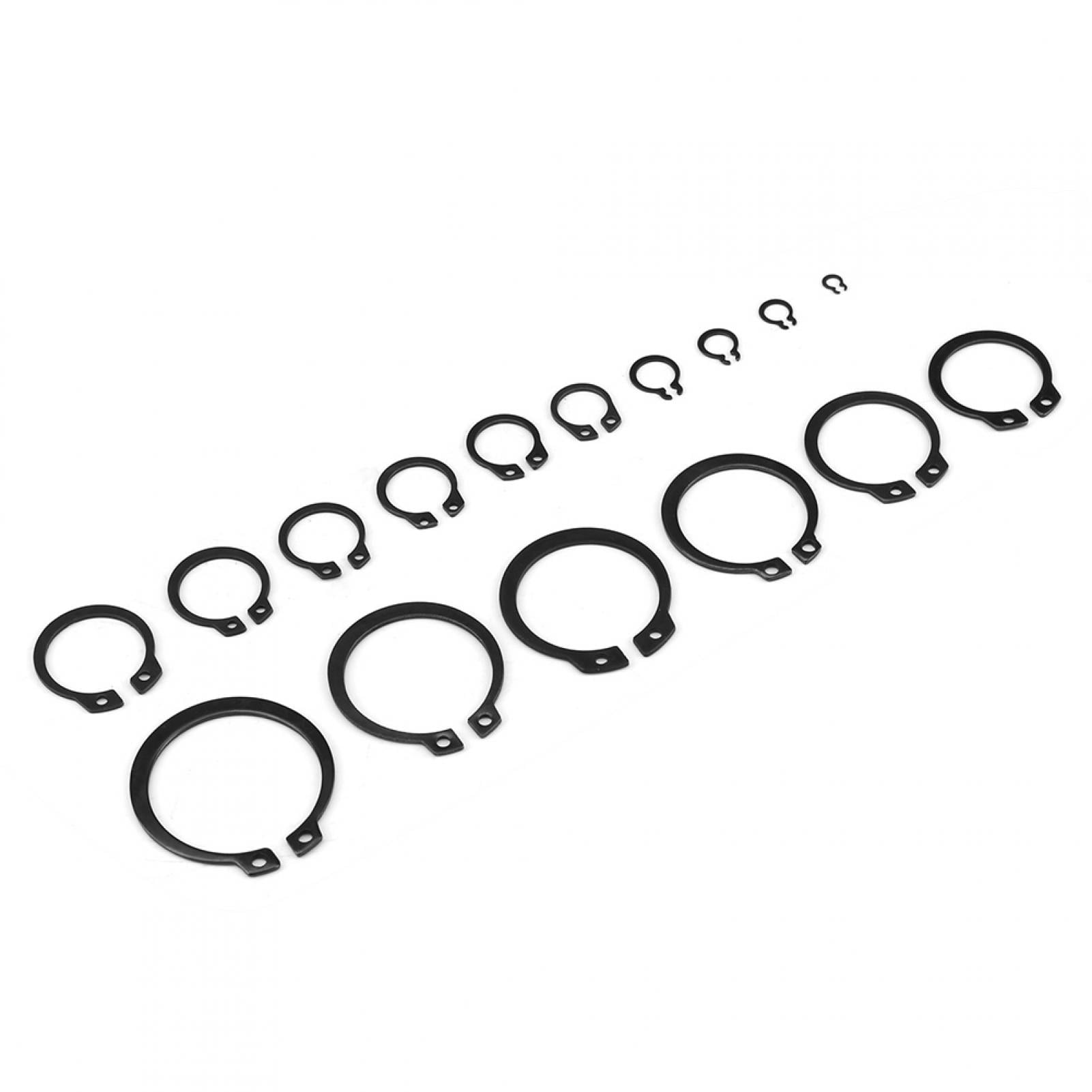 3,32mm Snap Ring Assortment, 150pcs Circlips, 18 Sizes, Metal, Prevent ...