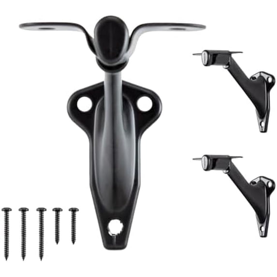 3" Stair Handrail Bracket, Light-Duty Hand Rail Brackets for Stairs ...