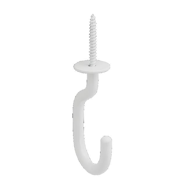 3.34 in. Modern Ceiling J Hook, White - Walmart.com