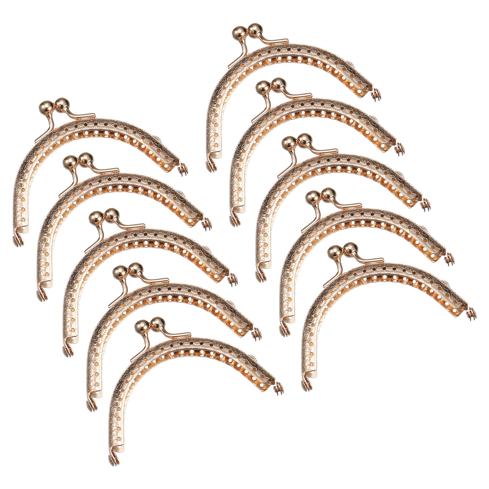 3.35" 10Pcs Kiss Lock Clasp Frame Arch Embossed Clutch Frame for Coin ...