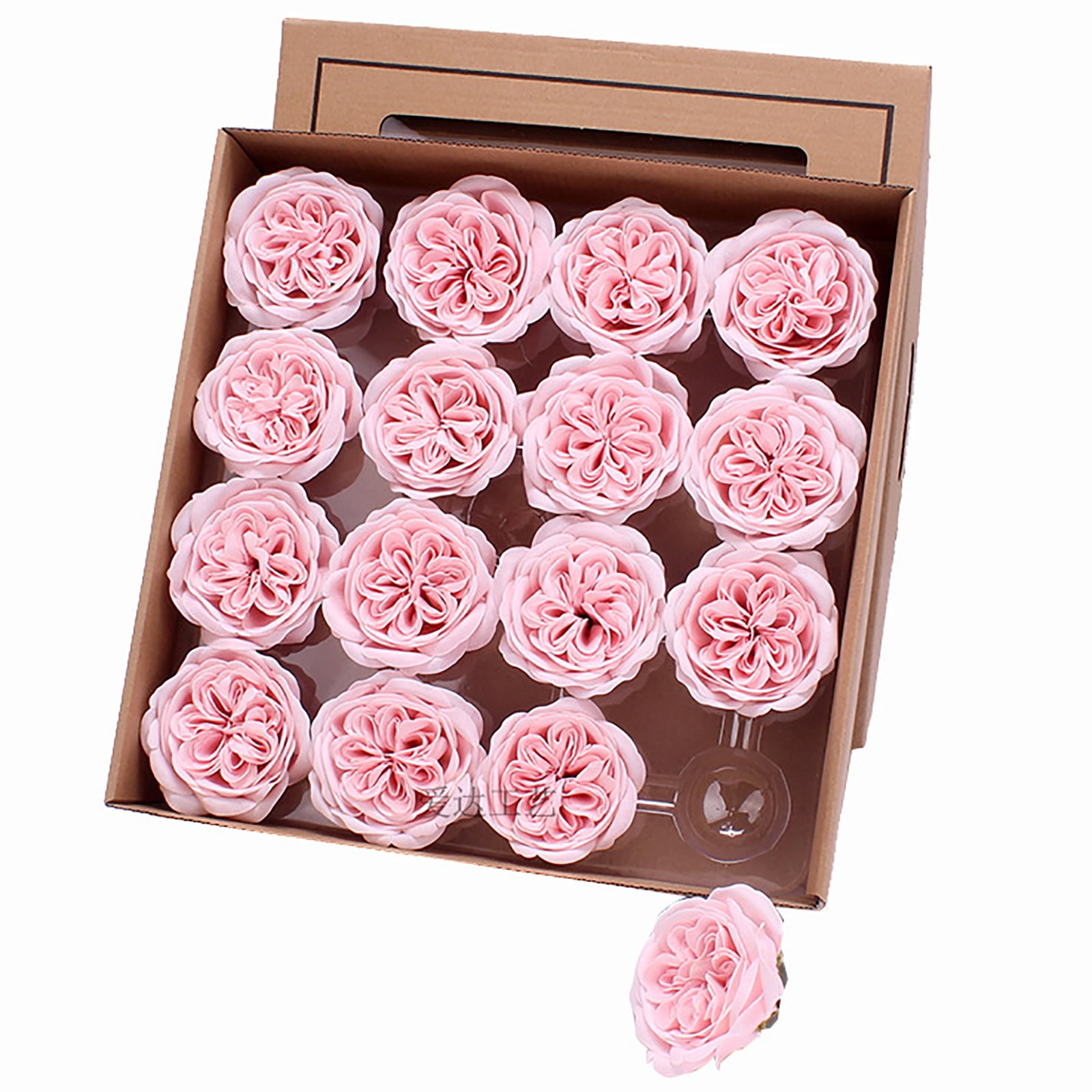 3.35 inch Artificial Rose Flower Heads, 16 Pcs Real Looking Foam Fake ...