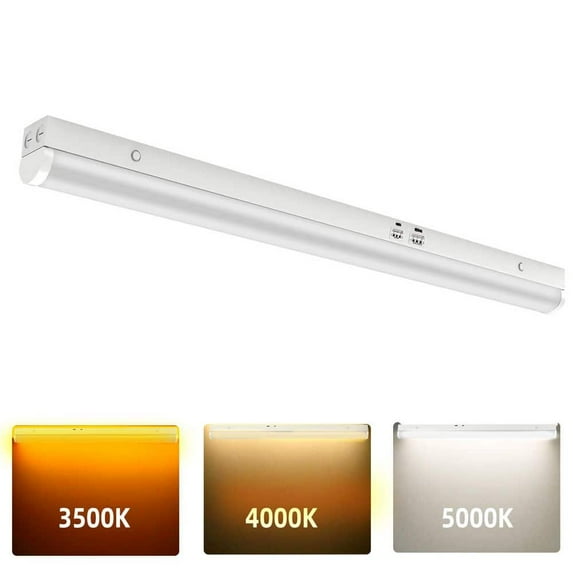 3.38 ft. 250W Equivalent Integrated LED White Linear Strip Light ...