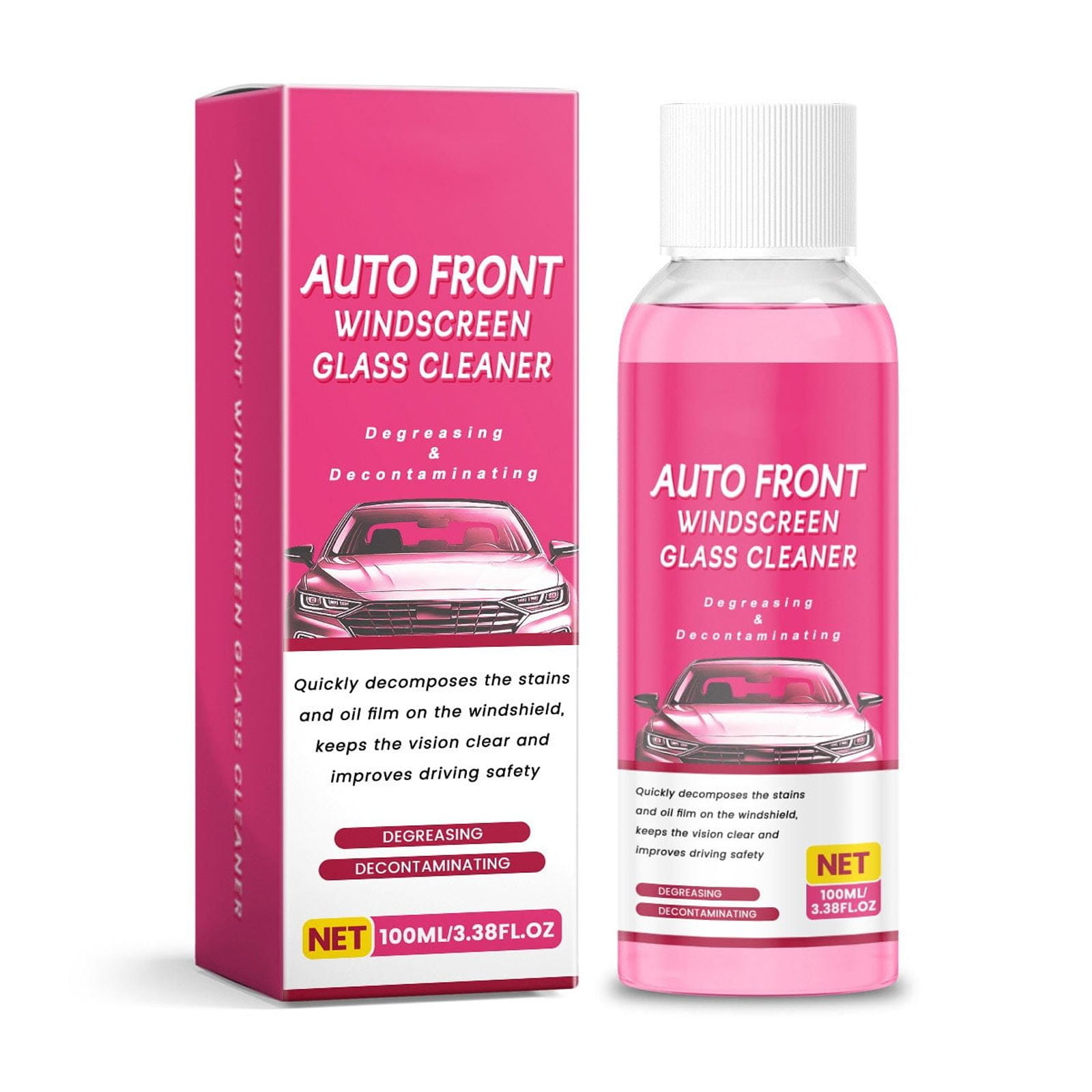 3.38oz Concentrated Auto Glass Cleaner Window Cleaner for Effectively ...