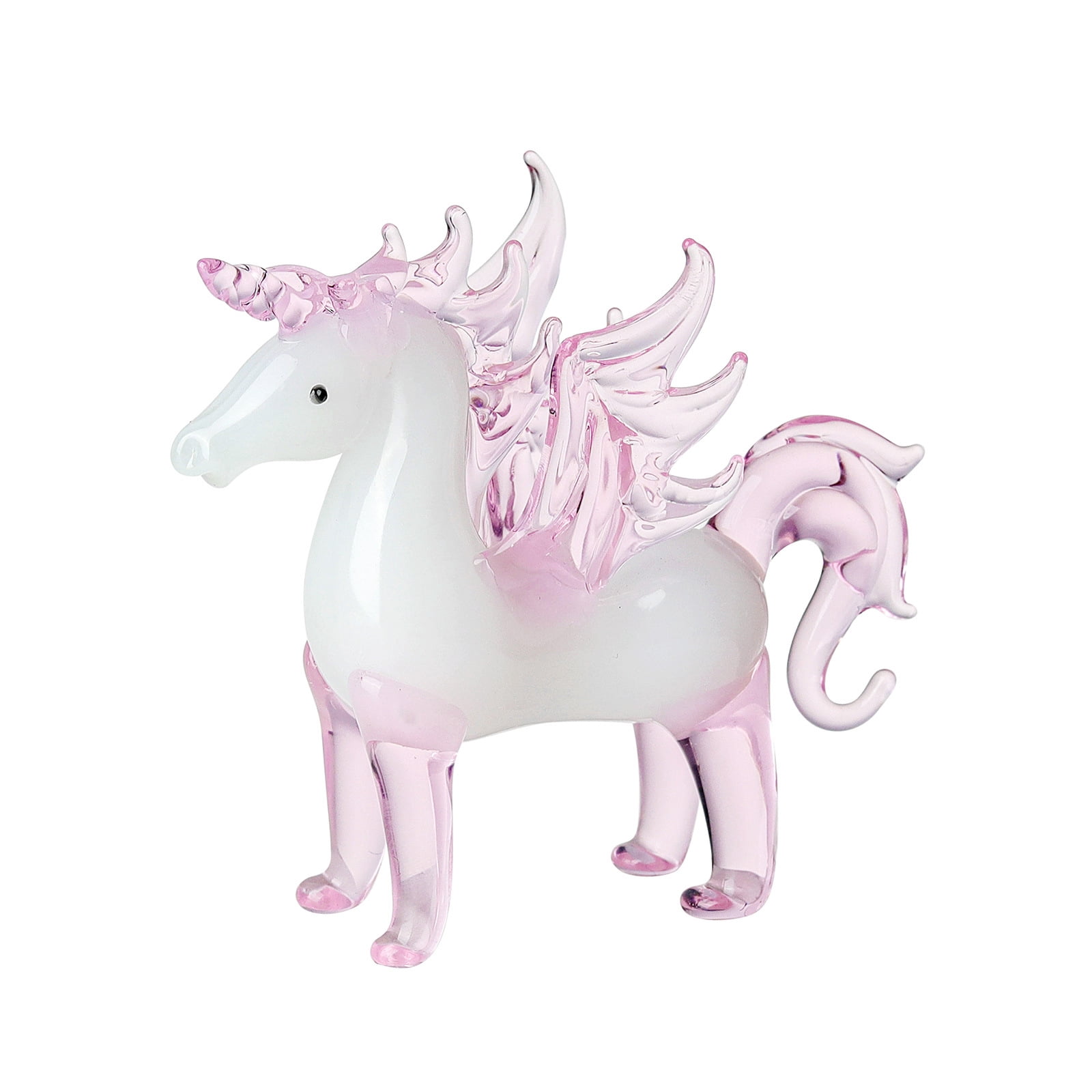 3.39in Glass Pegasus Figurines Crystal Glass Pegasus Collectible ...