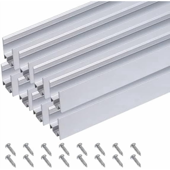 3.3FT/1M Aluminum Track Channel Mounting Bracket, for 8x16mm and 7x14 ...