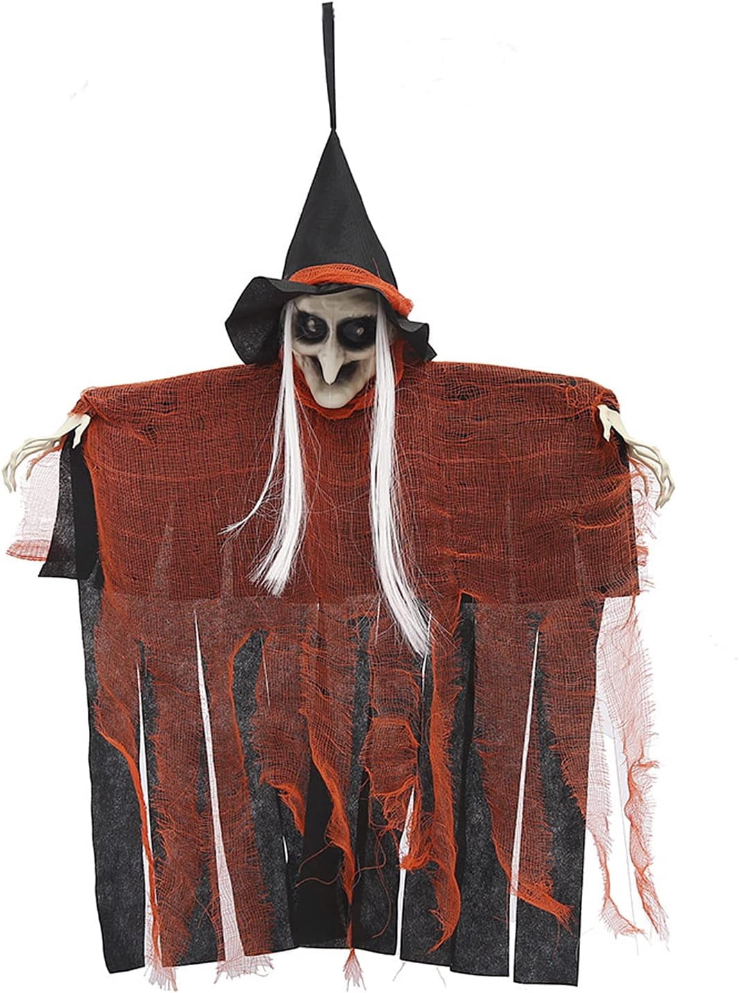 3.3FT Halloween Hanging Ghost Scary Flying Skeleton Ghost for Window ...