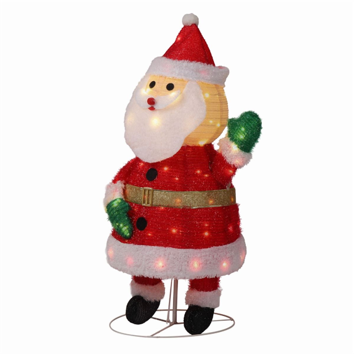 3.3FT Lighted Snowman Christmas Decoration, 100 Warm White LEDs ...
