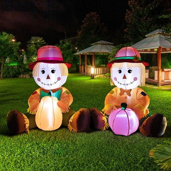 3.3FT Thanksgiving Inflatable Decorations Outdoor, Set of 2 Adorable ...