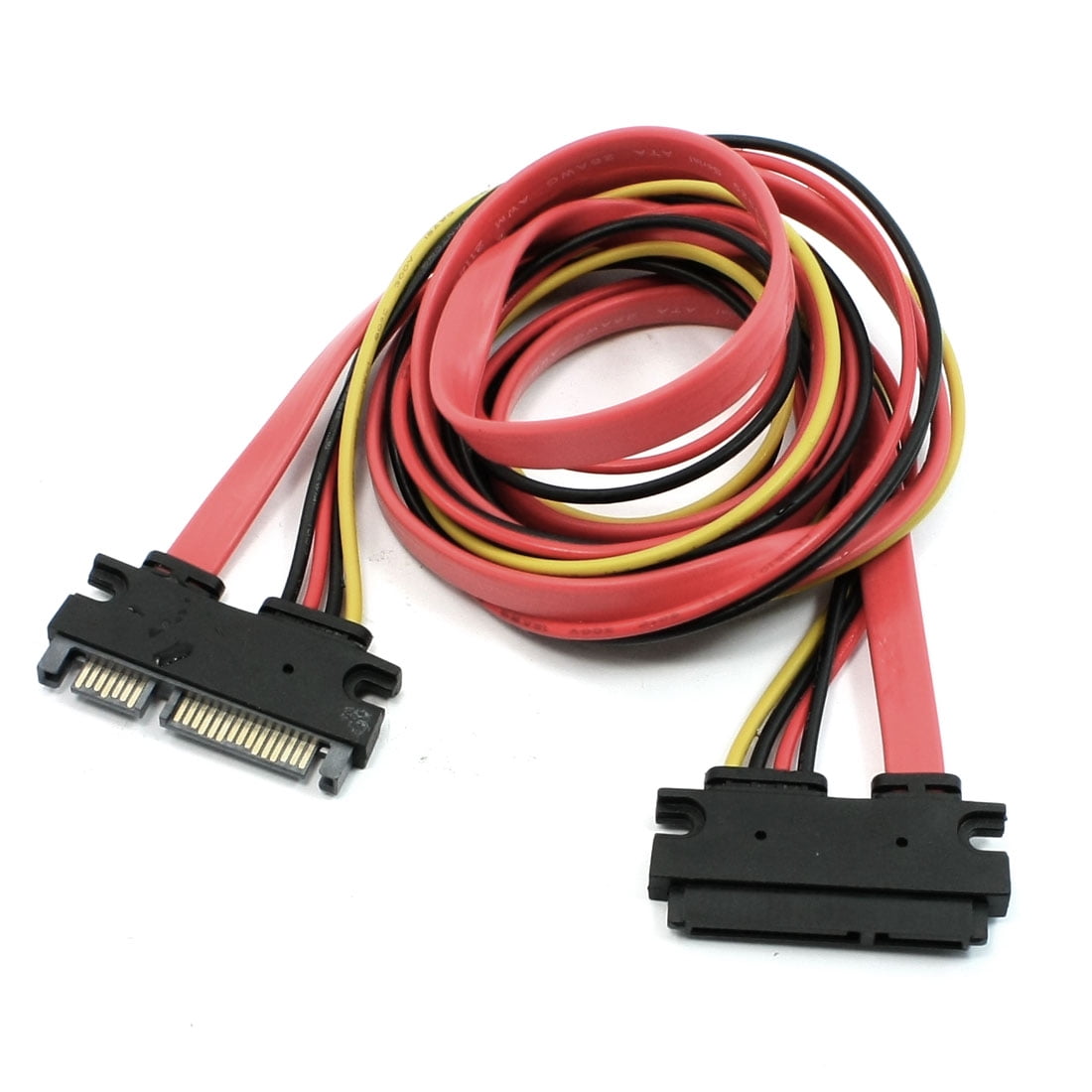 3.3Ft 1M Serial ATA SATA 7+15 22 Pin Male to Female Extension Cable ...