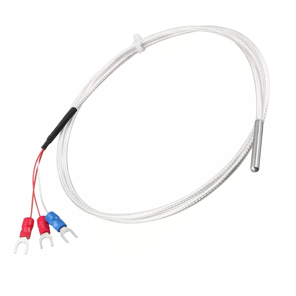 3.3Ft Pt100 Temperature Sensor Probe 3 Wires Cable Thermocouple YIWEI ...