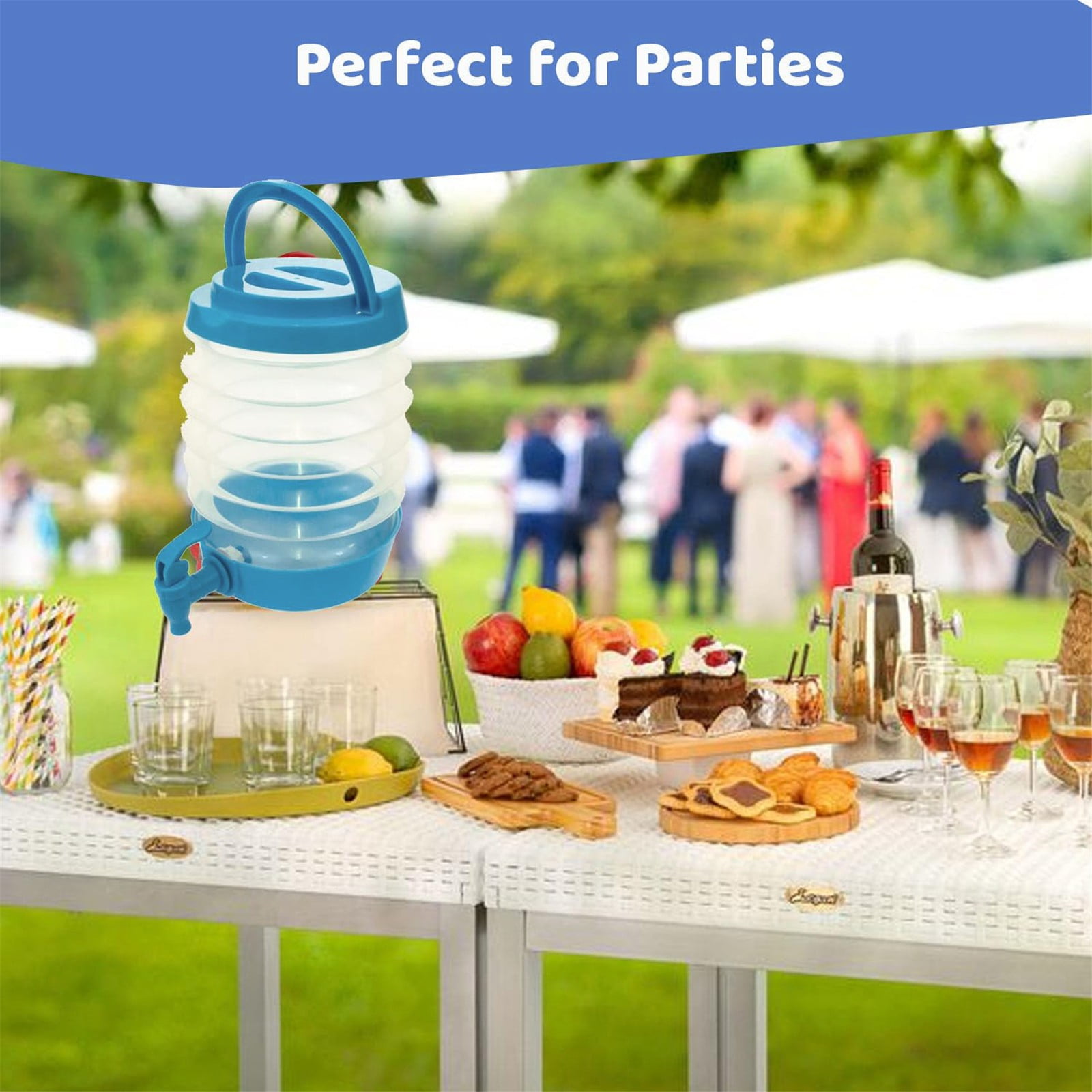 3.3L/5.5L/7.5L Plastic Water Dispenser with Tap - Portable Drink ...