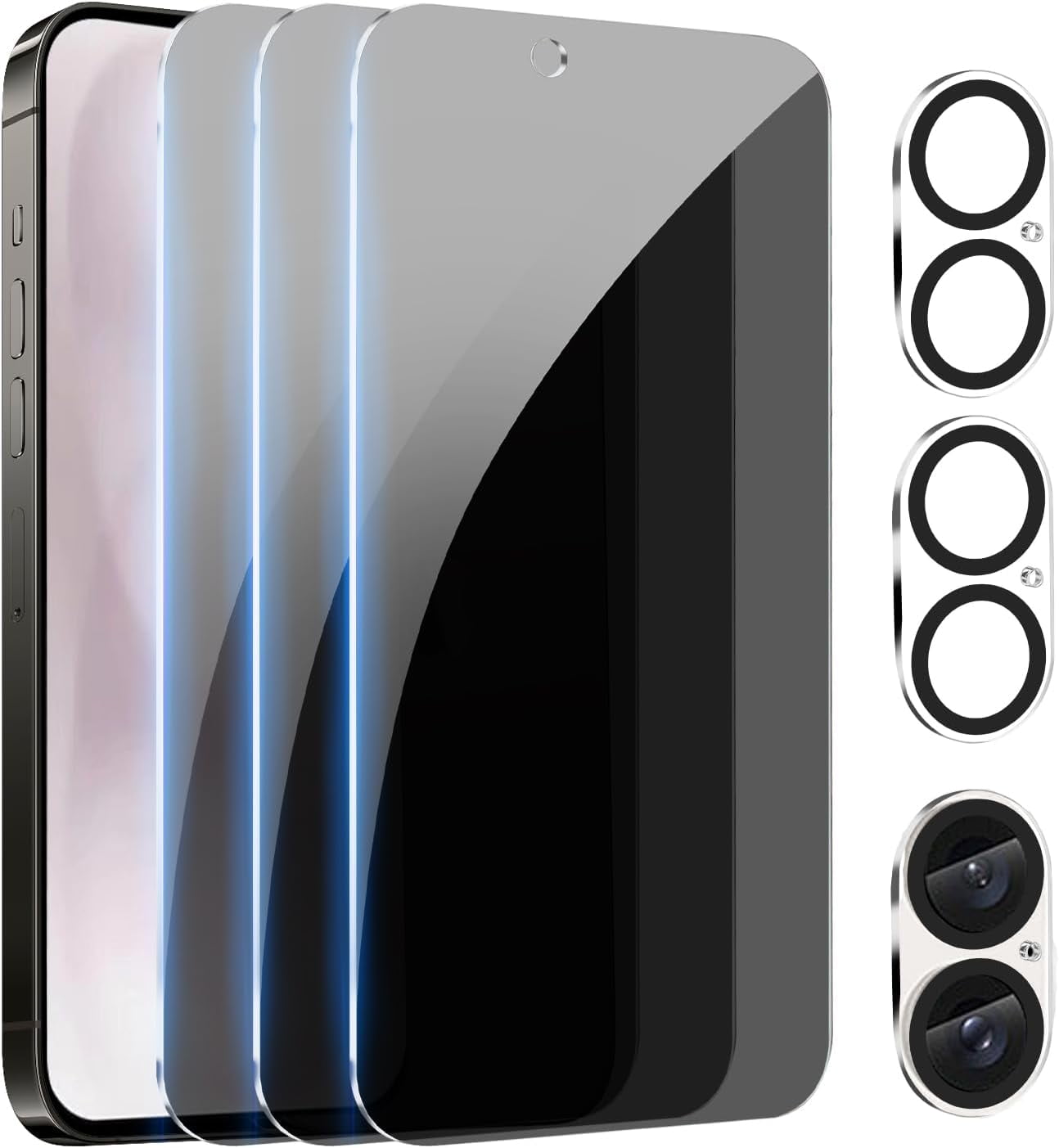 [3+3Pack] Privacy Screen Protector for iPhone 16/iPhone 16 Plus/iPhone ...