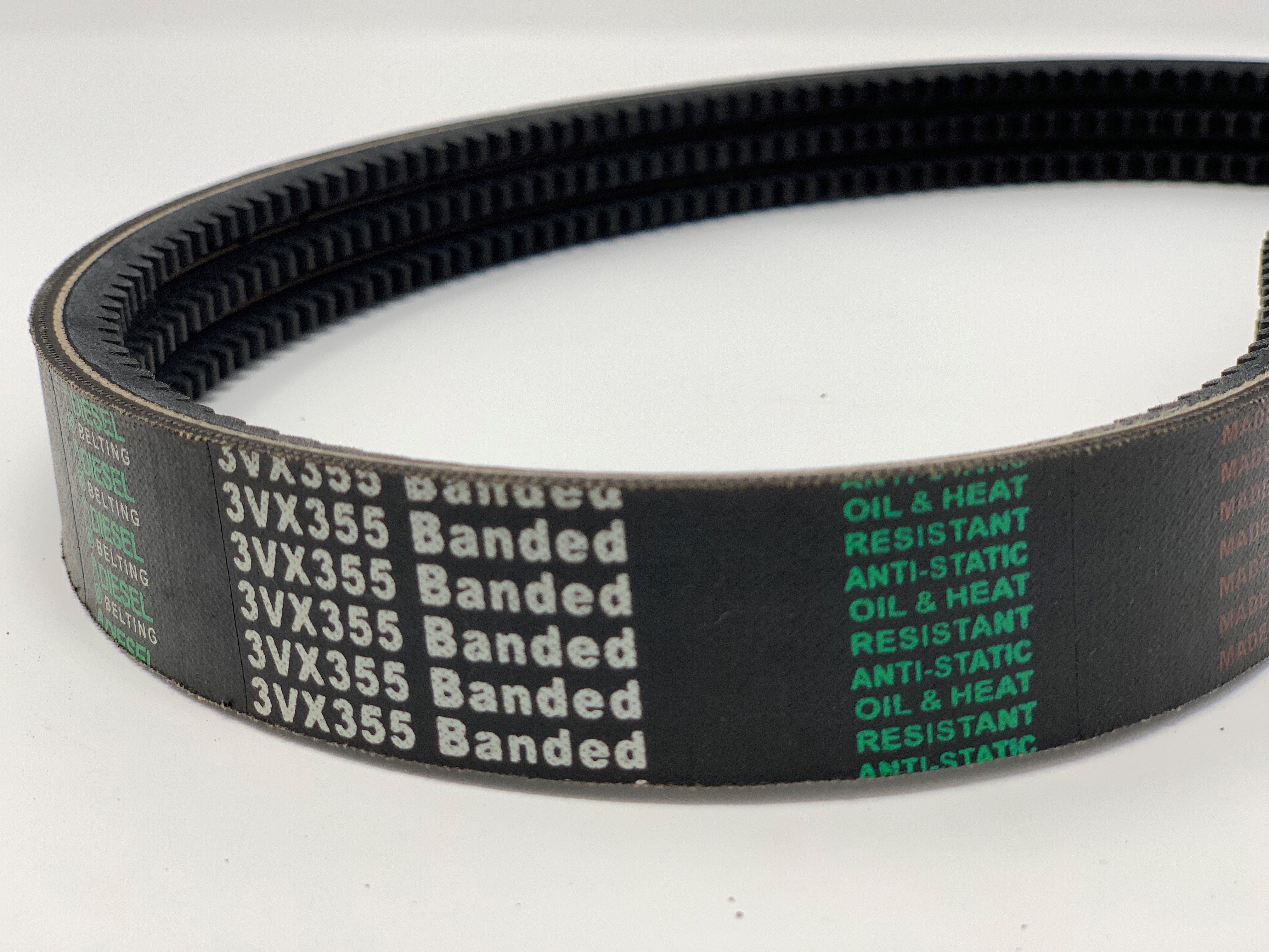 3/3VX355 Banded Cogged V-Belt 1.2 x 35.5in Outside Circumference ...