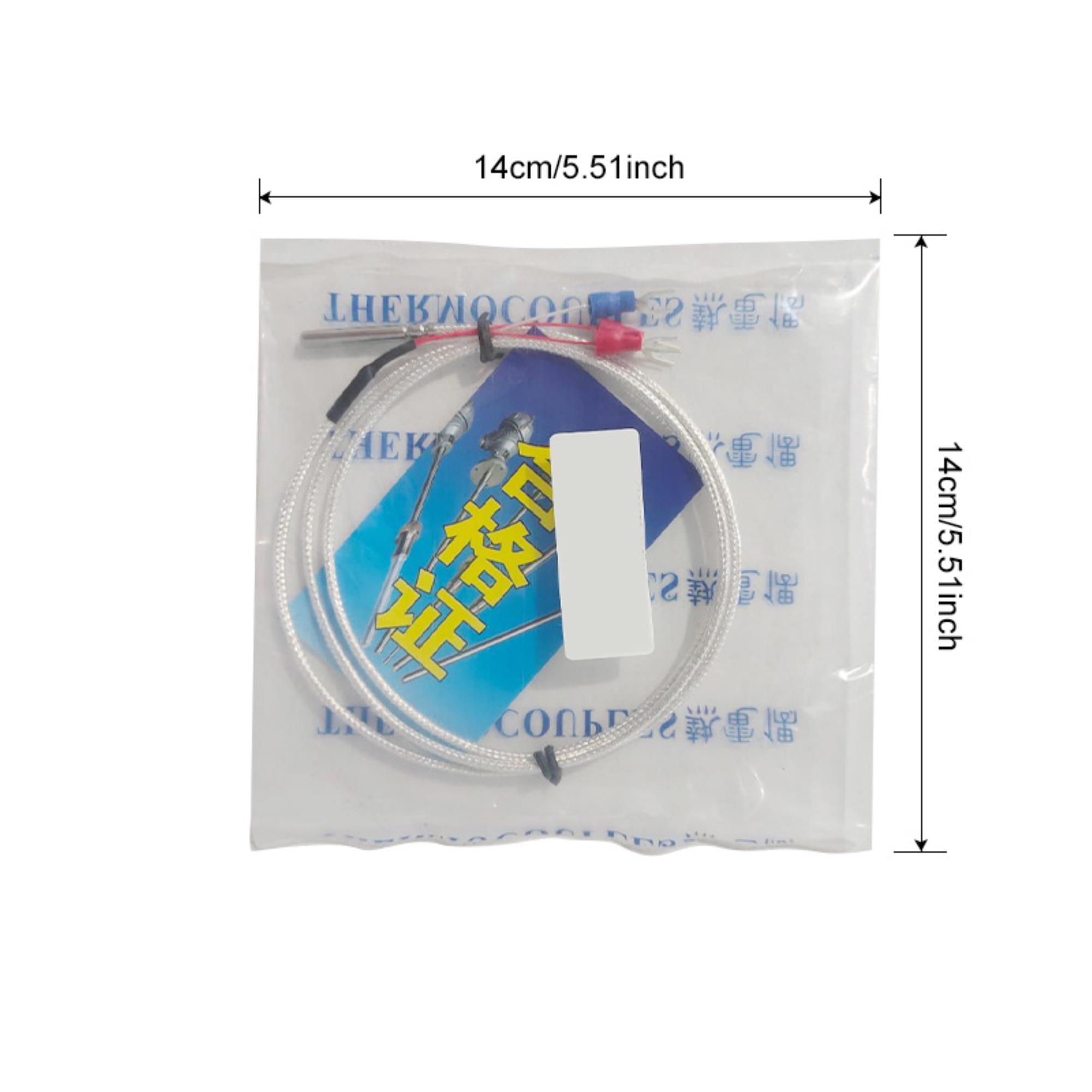 3.3ft PT100 RTD Temperature Sensor Probe with 3 Wires, High Accuracy ...