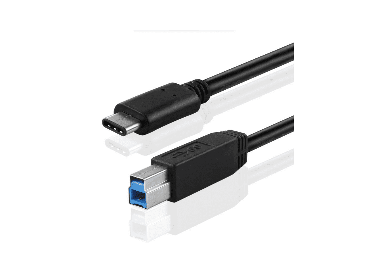 3.3ft Reversible Micro USB 3.1 Type C Male to Standard Type B printer ...