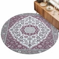 3.3ft Round Rug Aztec Boho Area Rugs for Living Room Bedroom Washable ...