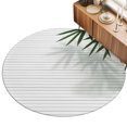 3.3ft Round Rug Bam Boo Leaf Area Rugs for Living Room Bedroom Washable ...