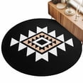 3.3ft Round Rug Black White Beige Boho Area Rugs for Living Room ...
