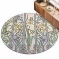3.3ft Round Rug Butterflies Flowers Area Rugs for Living Room Bedroom ...