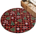3.3ft Round Rug Christmas Area Rugs for Living Room Bedroom Washable ...