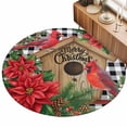 3.3ft Round Rug Christmas Area Rugs for Living Room Bedroom Washable ...