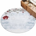 3.3ft Round Rug Christmas Area Rugs for Living Room Bedroom Washable ...