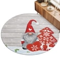 3.3ft Round Rug Christmas Gnomes Area Rugs for Living Room Bedroom ...