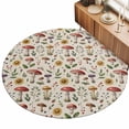 3.3ft Round Rug Country Mushroom Area Rugs for Living Room Bedroom ...
