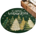 3.3ft Round Rug Green Christmas Area Rugs for Living Room Bedroom ...