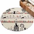 3.3ft Round Rug Japanese Style Area Rugs for Living Room Bedroom ...
