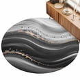 3.3ft Round Rug Marble Area Rugs for Living Room Bedroom Washable Non ...