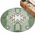 3.3ft Round Rug Sage Green Boho Area Rugs for Living Room Bedroom ...