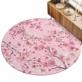 3.3ft Round Rug Spring Peaches Area Rugs for Living Room Bedroom ...