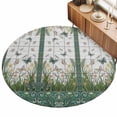 3.3ft Round Rug Stained Glass Area Rugs for Living Room Bedroom ...