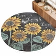 3.3ft Round Rug Summer Sunflowers Area Rugs for Living Room Bedroom ...
